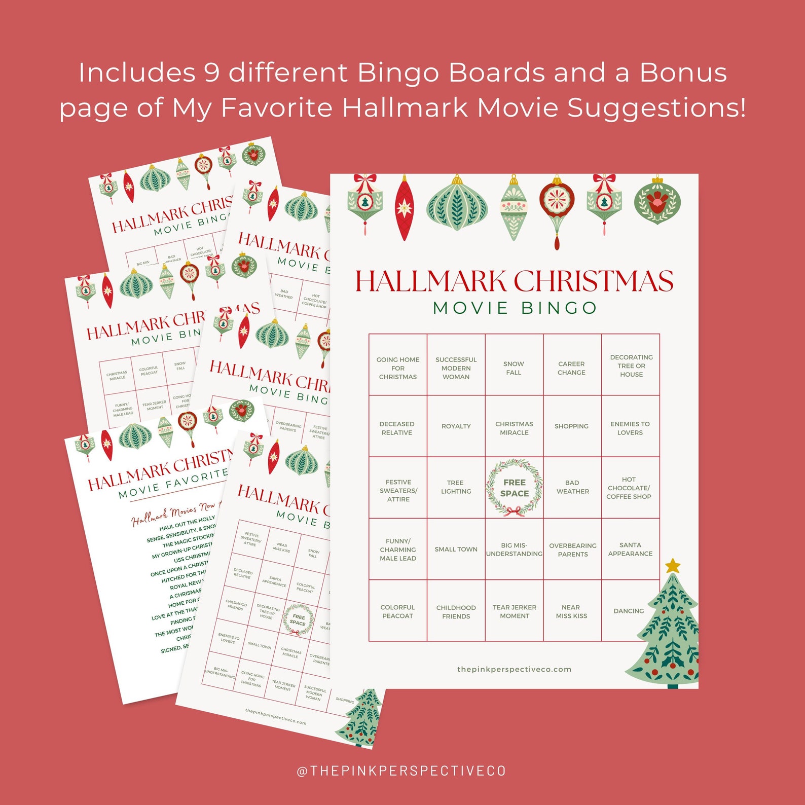 Hallmark Christmas Movie Bingo Game | Printable PDF | Christmas Bingo ...