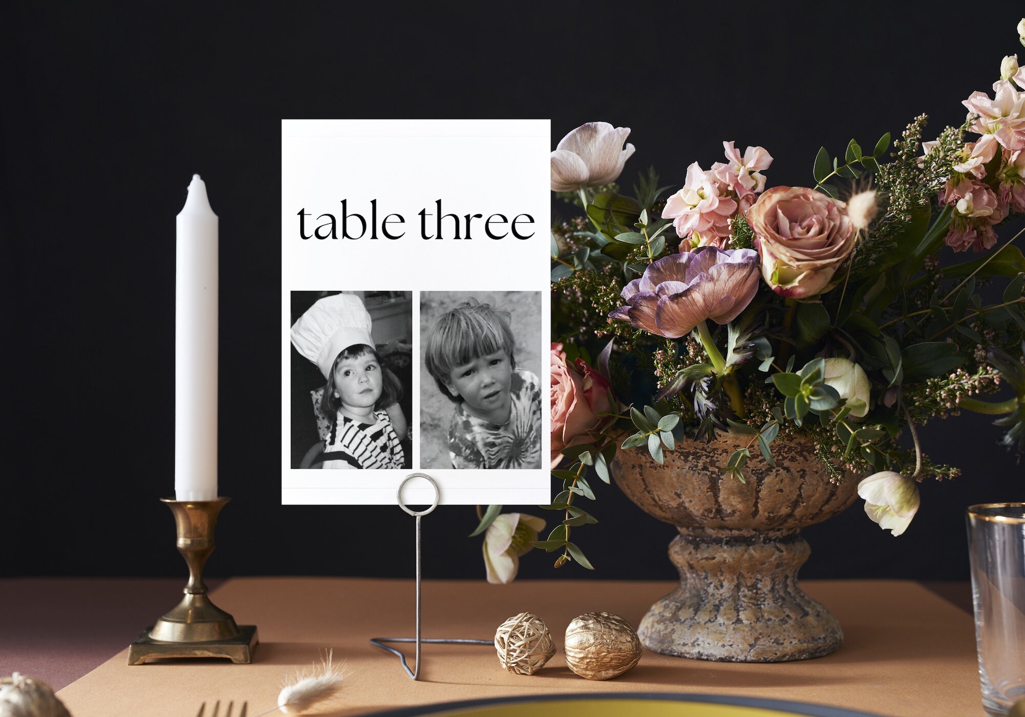Minimal Wedding Table Numbers Canva Template — Digital Download - Etsy