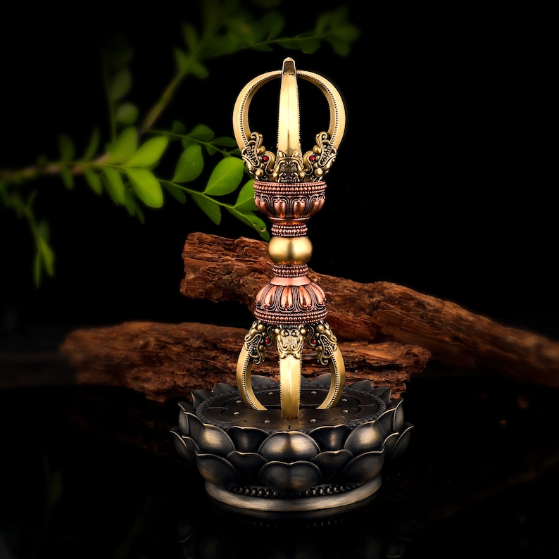 Large Brass Dorje Vajra Amulet: Tantric Buddhism Meditation Tool - Etsy