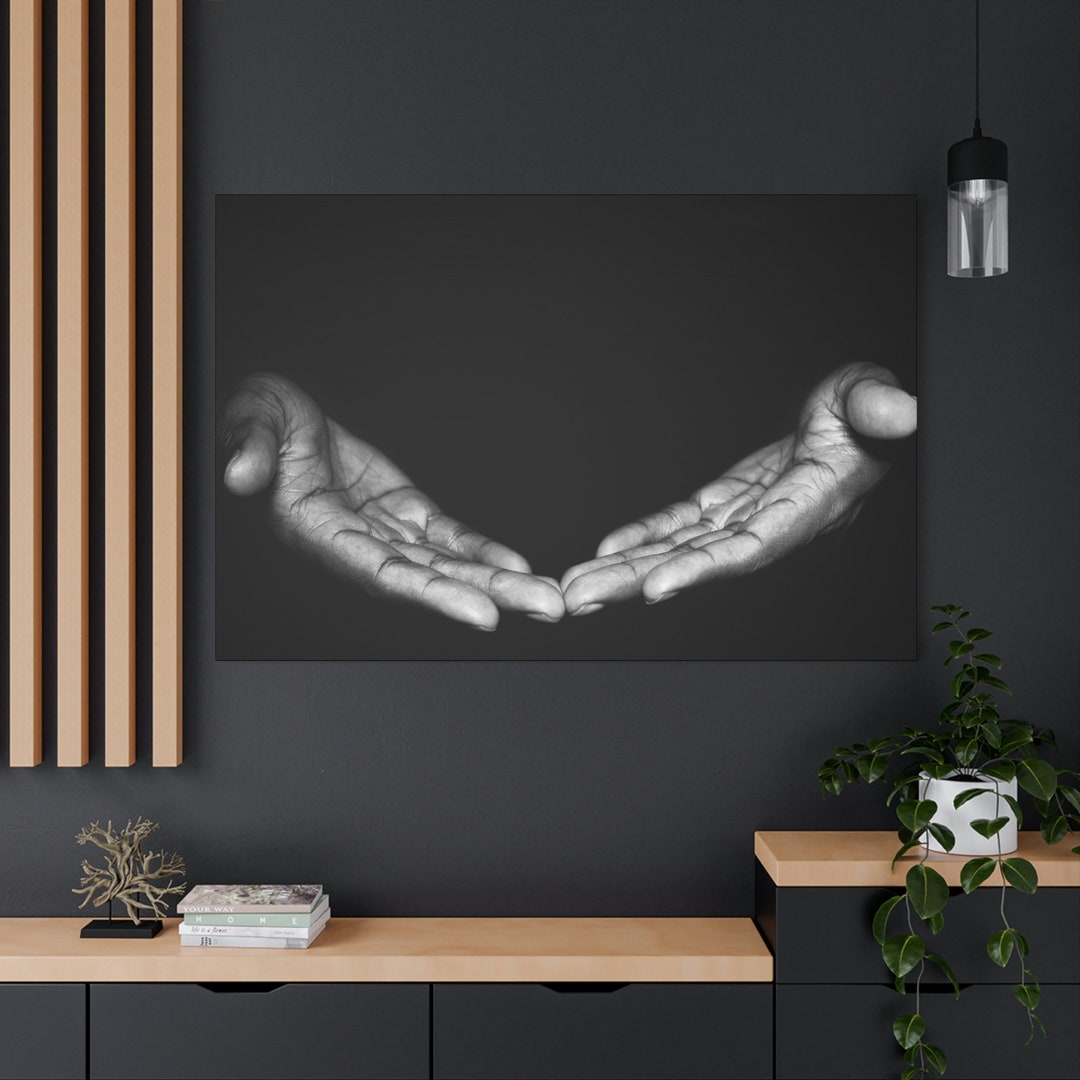 The Bearer: A Black and White Wall Art Photograph on Classic Canvas - Etsy