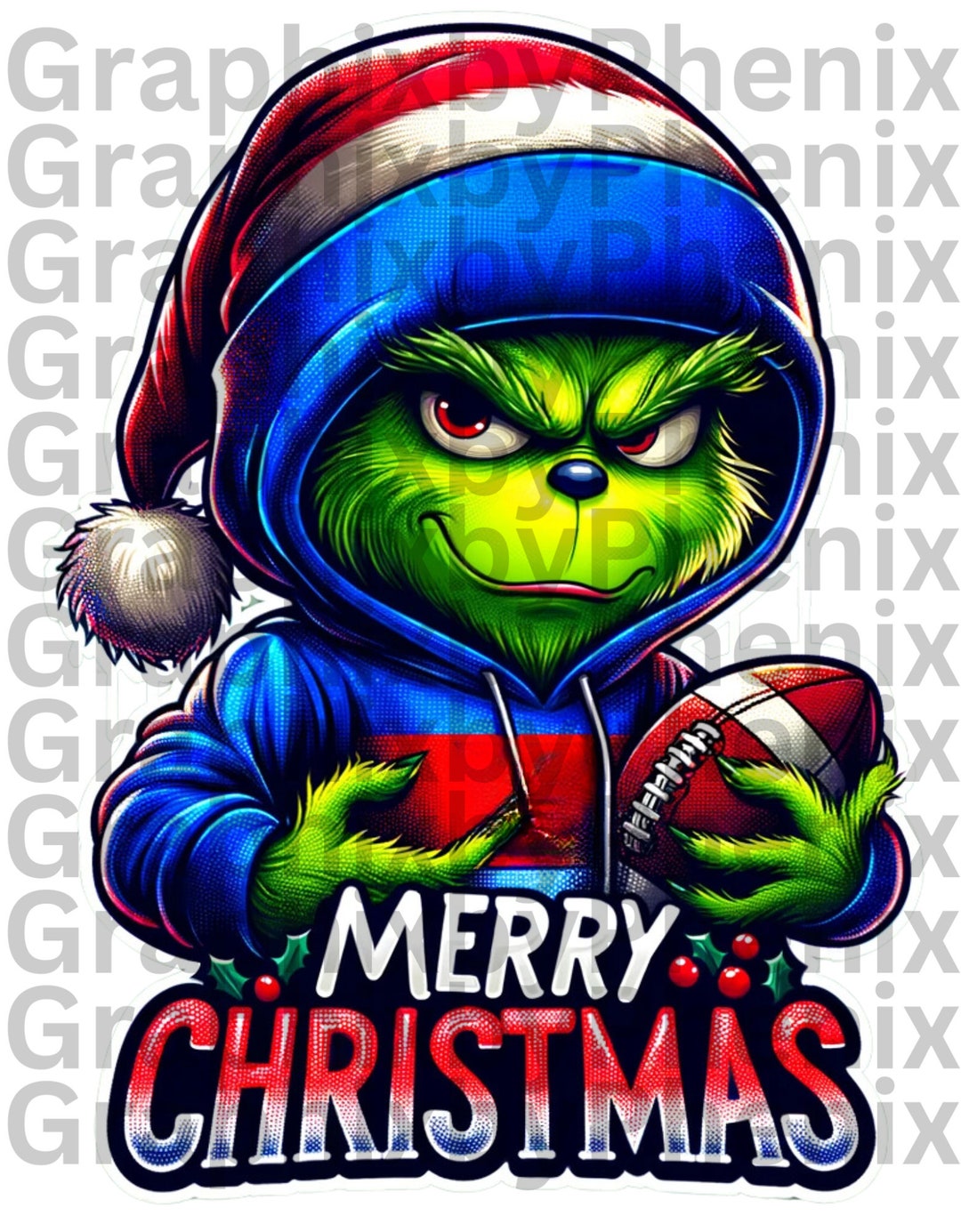 Feliz Navidad Grinch con los colores del equipo Gigantes - Etsy España