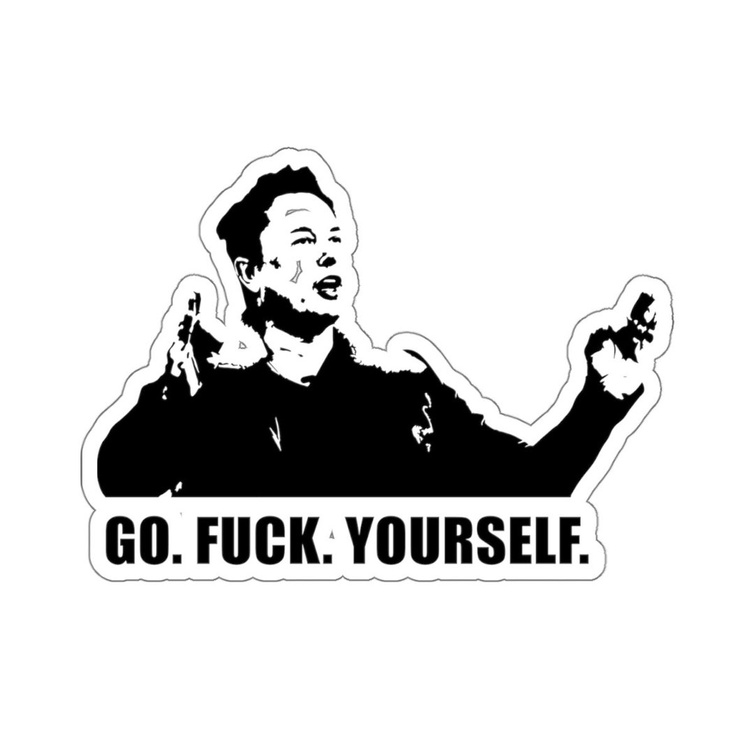 Elon Musk Bold Speech Kiss-cut Stickers: Durable Vinyl, Variety of ...