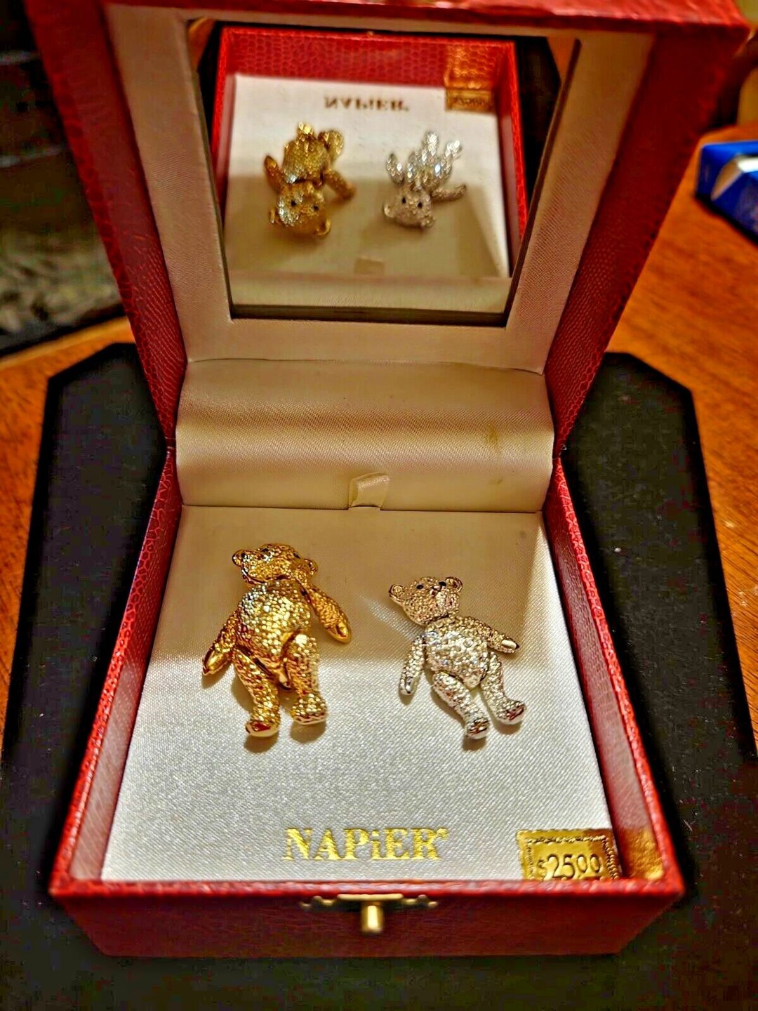 Vintage Napier 2 Articulated Bear Broochs/pins New in Original Box - Etsy