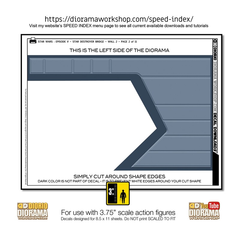 Star Wars Diorama Decals : Star Destroyer Bridge - Etsy