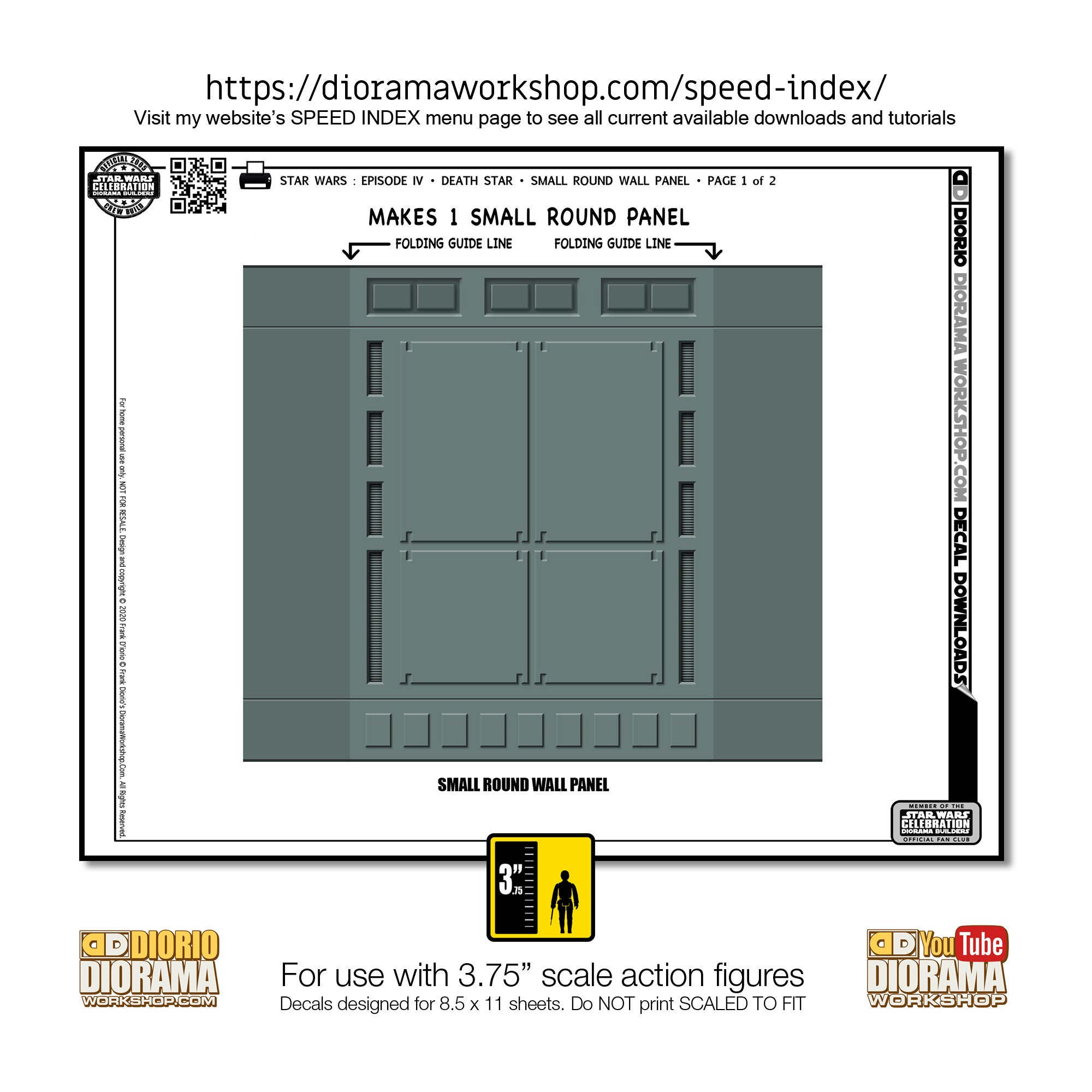 Star Wars Diorama Kit : Death Star Round Walls Accessory - Etsy