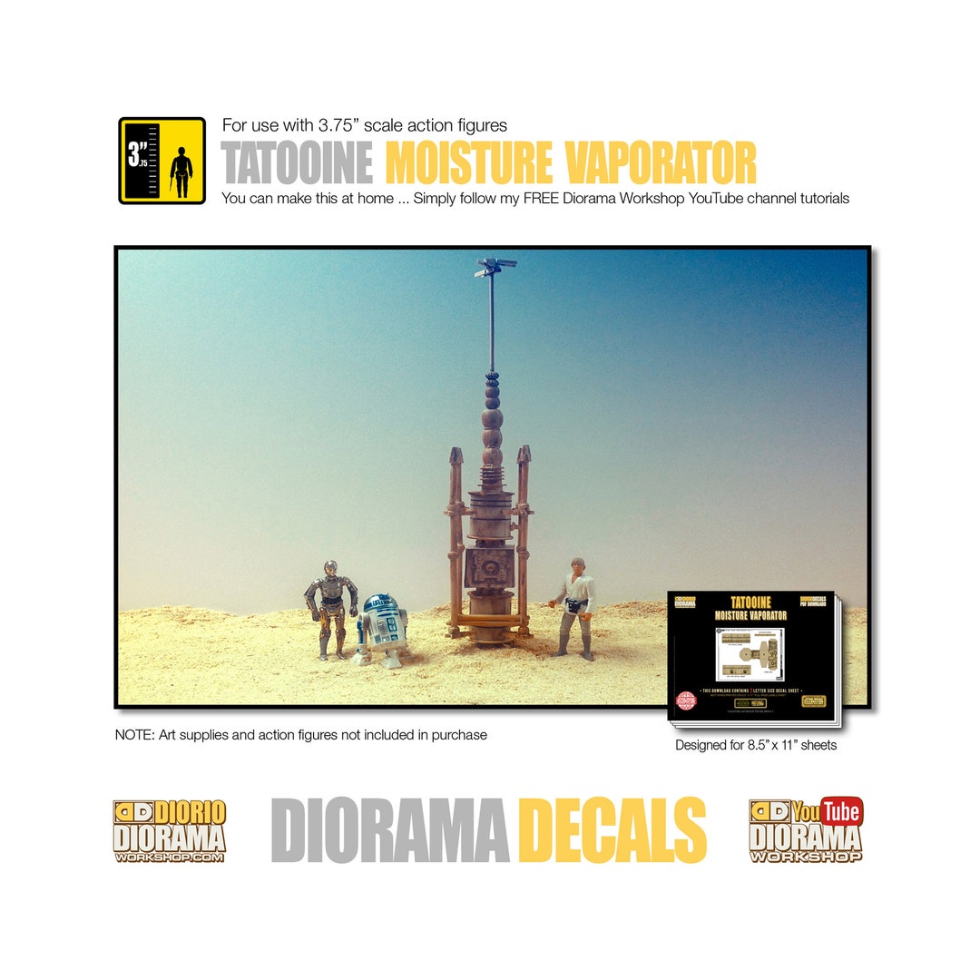 Star Wars Diorama Decals : Tatooine Moisture Vaporator - Etsy