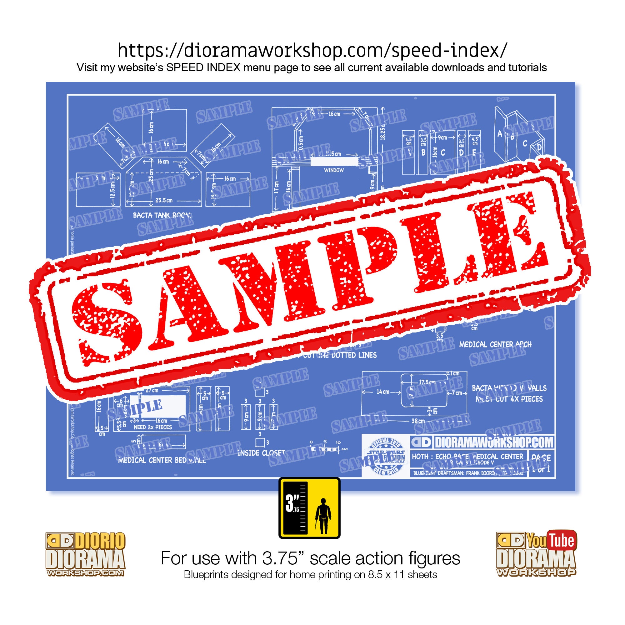 Star Wars Diorama Blueprints : Hoth Echo Base Bacta Medical Center - Etsy