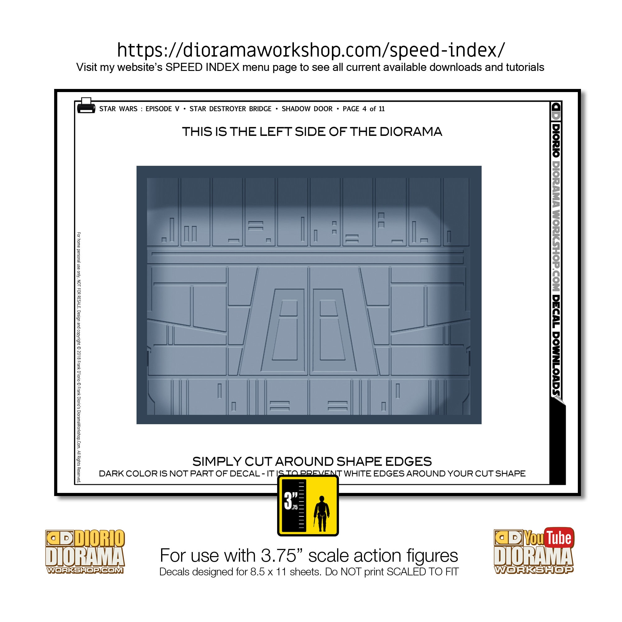 Star Wars Diorama Decals : Star Destroyer Bridge - Etsy