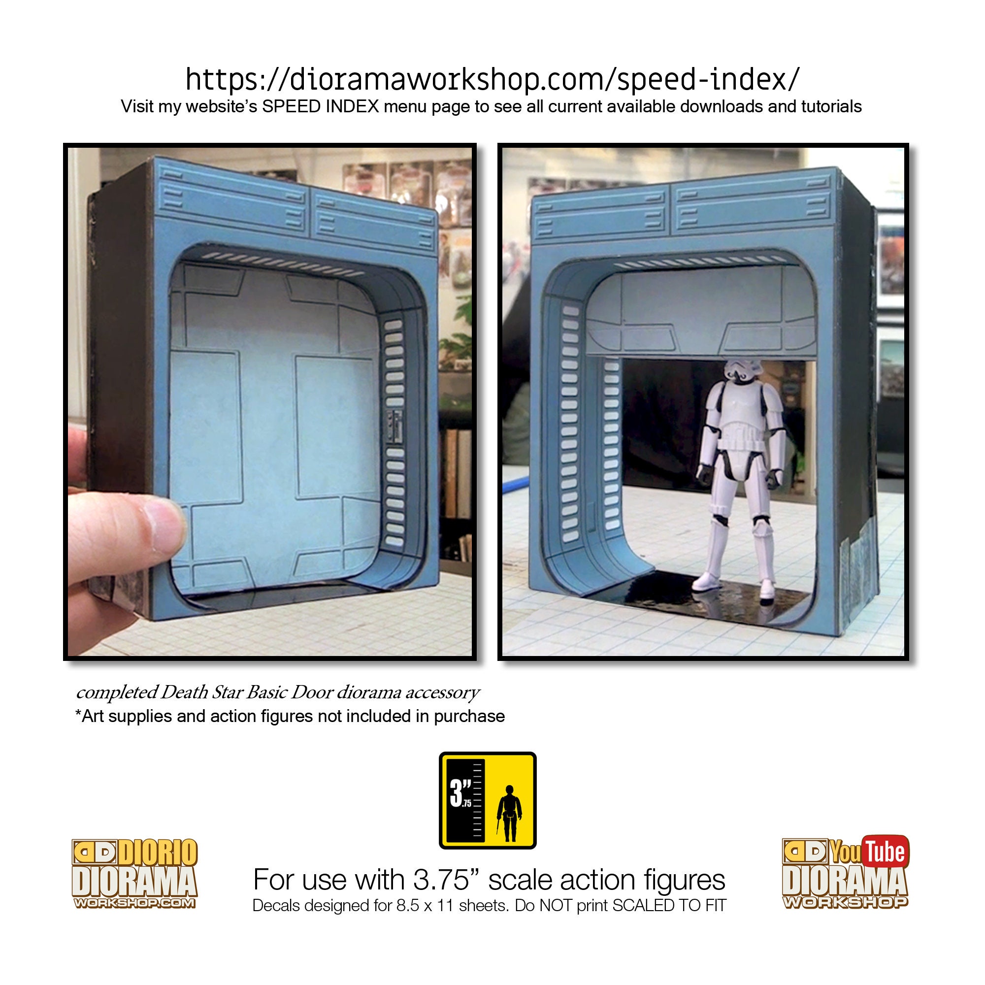 Star Wars Diorama Kit : Death Star Basic Door - Etsy
