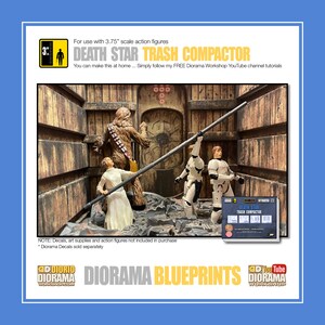 Star Wars Diorama Blueprints : Death Star Trash Compactor - Etsy
