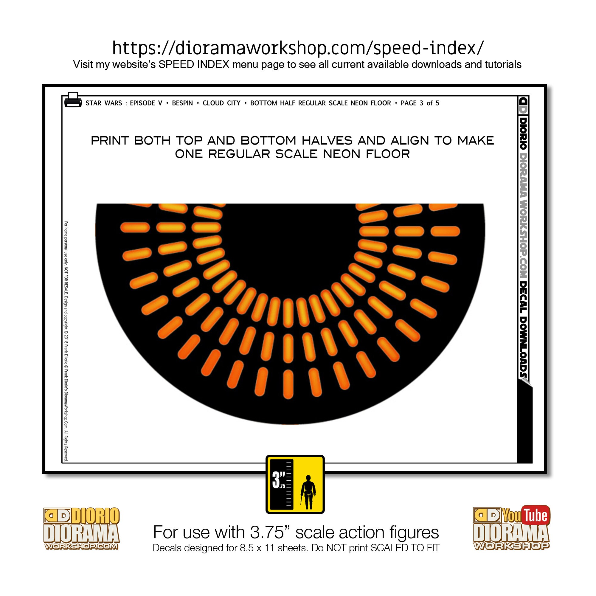 Star Wars Diorama Decals : Bespin Carbon Freeze Chamber - Etsy