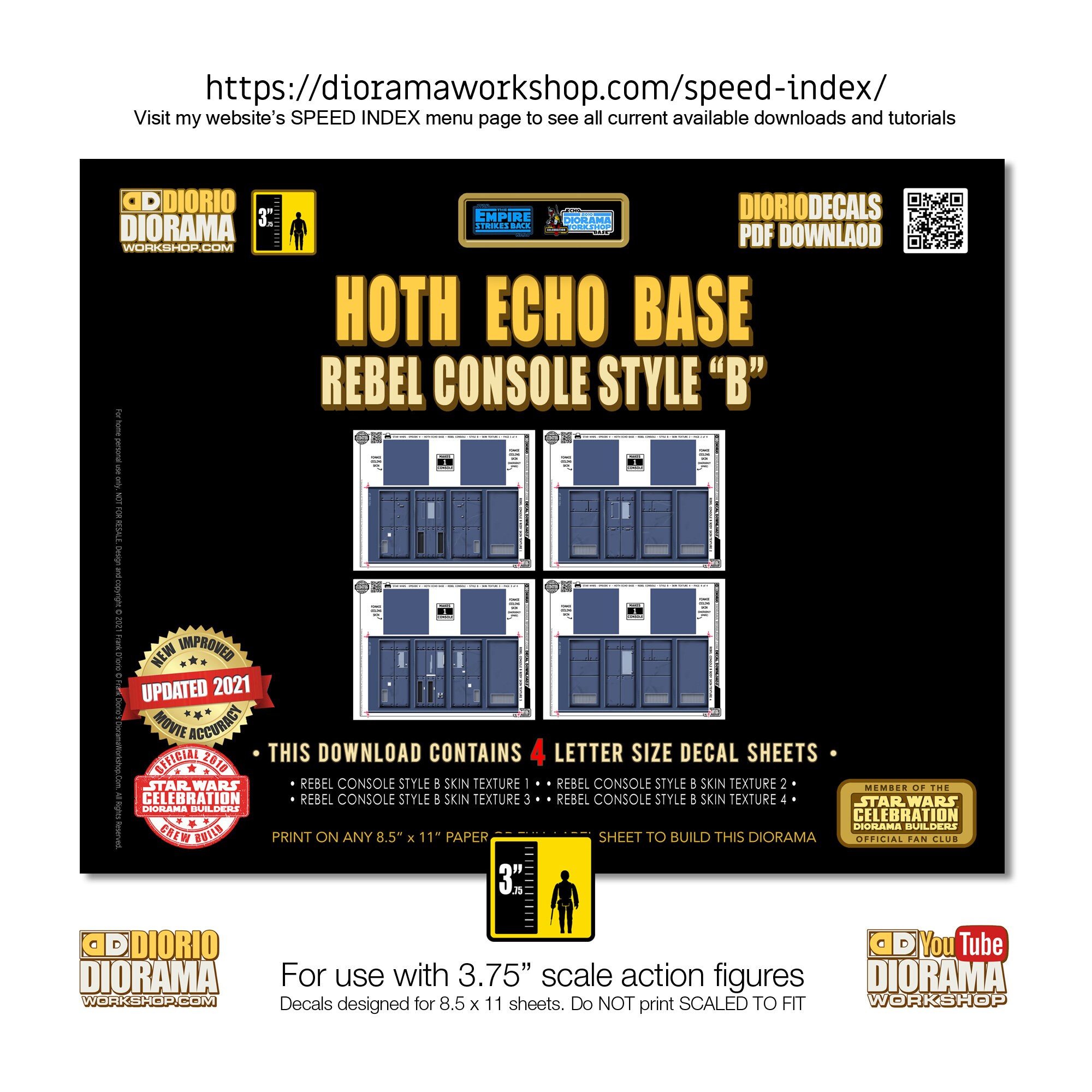 Star Wars Diorama Decals : Hoth Echo Base Console B - Etsy
