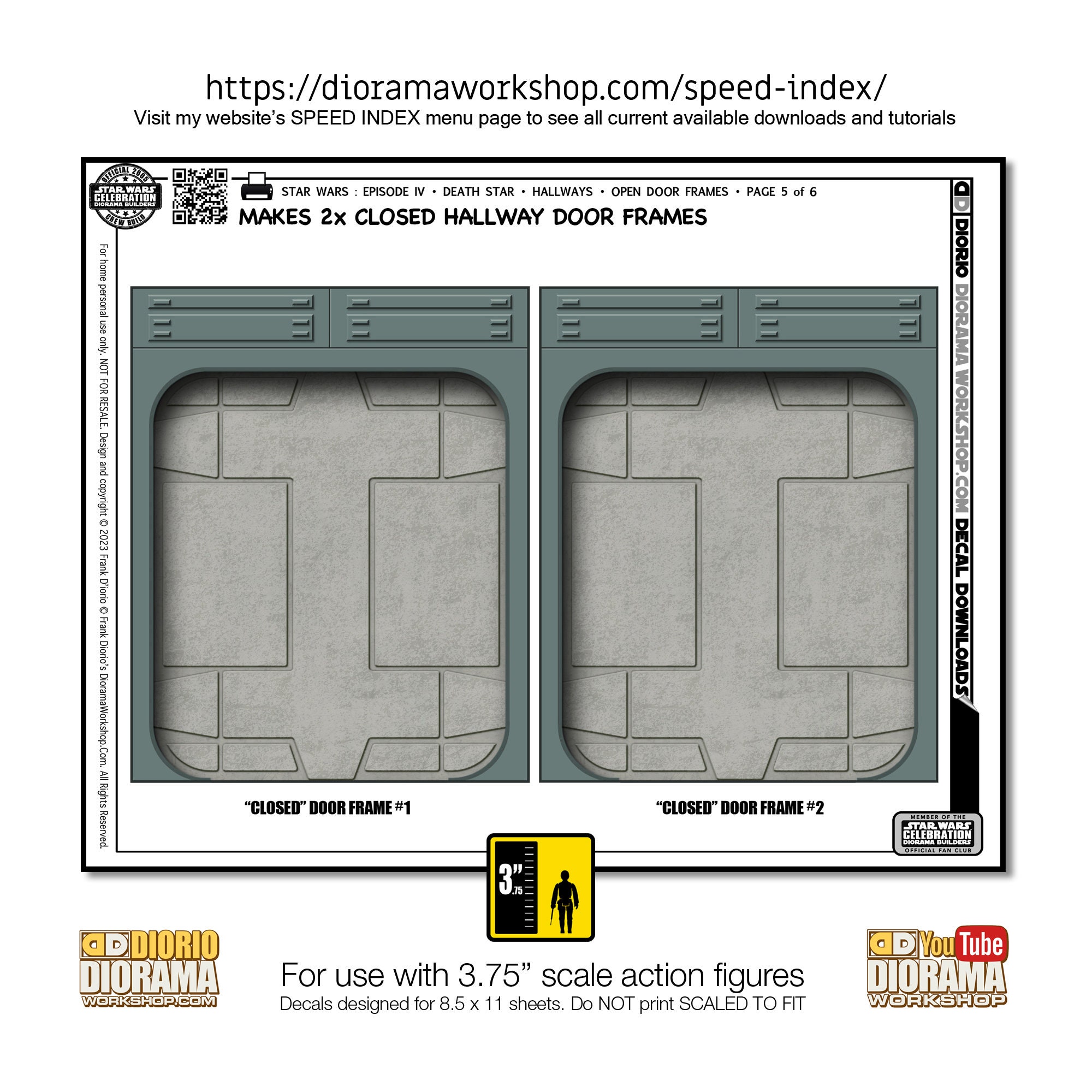 Star Wars Diorama Kit : Death Star Basic Door - Etsy
