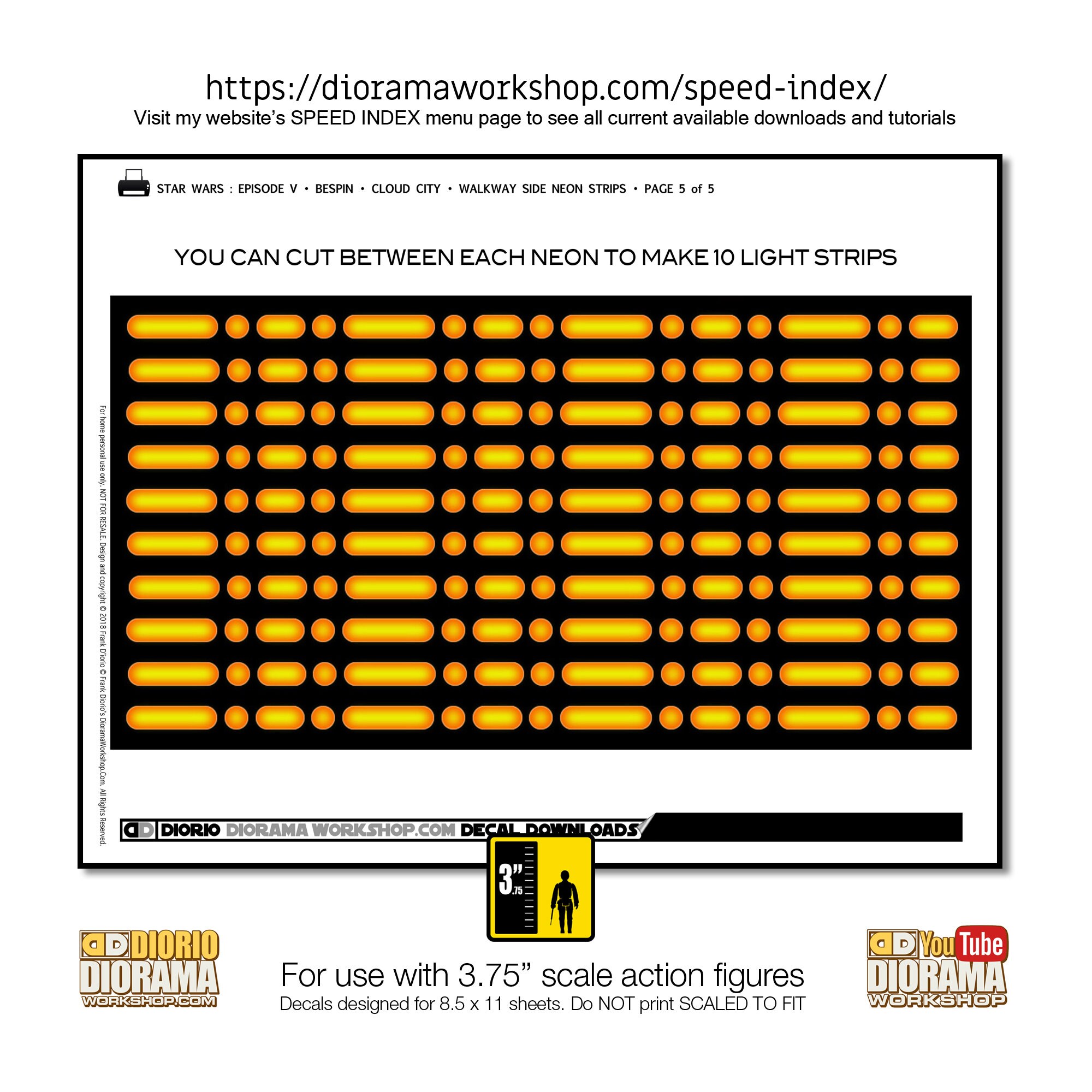 Star Wars Diorama Decals : Bespin Carbon Freeze Chamber - Etsy