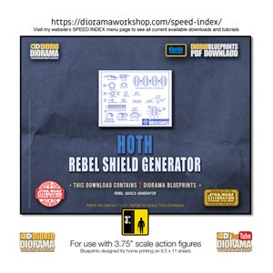Star Wars Diorama Blueprints : Hoth Echo Base Shield Generator - Etsy