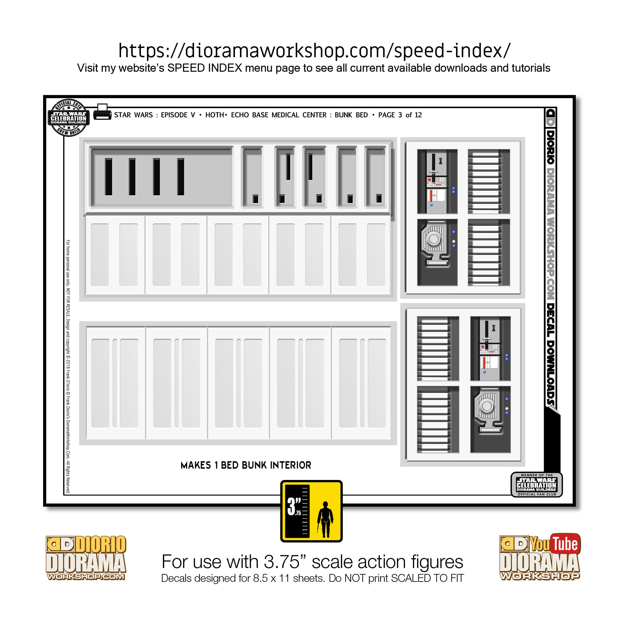 Star Wars Diorama Decals : Hoth Echo Base Bacta Medical Center - Etsy