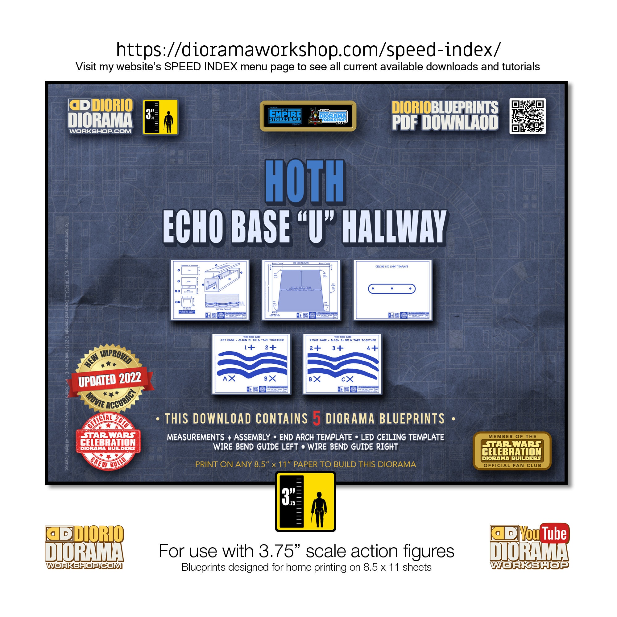 Star Wars Diorama Kit : Hoth Echo Base Hallway - Etsy