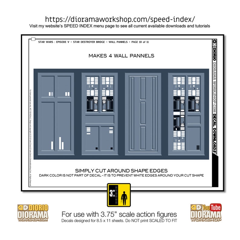 Star Wars Diorama Decals : Star Destroyer Bridge - Etsy