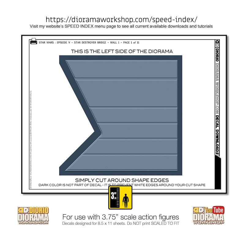 Star Wars Diorama Decals : Star Destroyer Bridge - Etsy