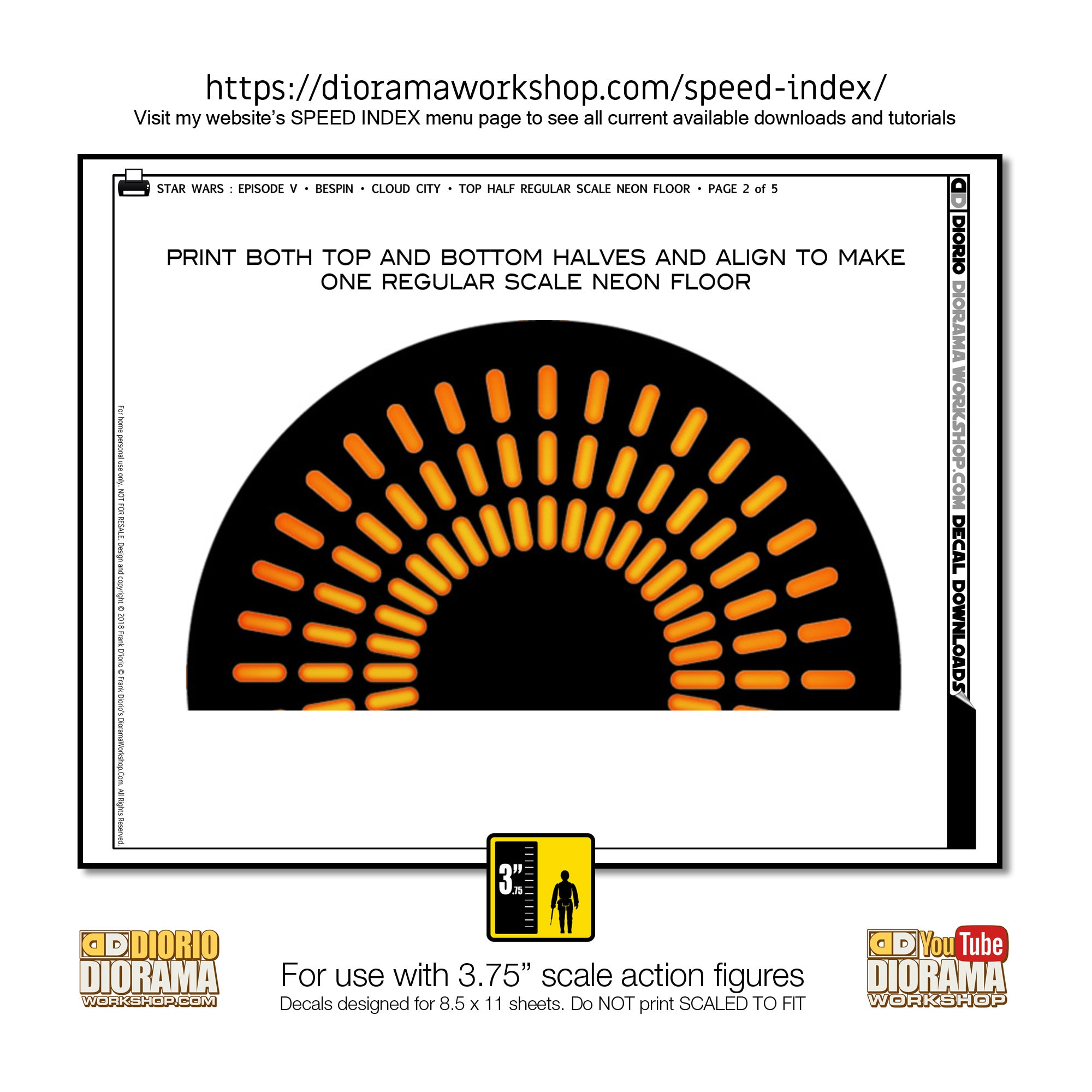 Star Wars Diorama Decals : Bespin Carbon Freeze Chamber - Etsy