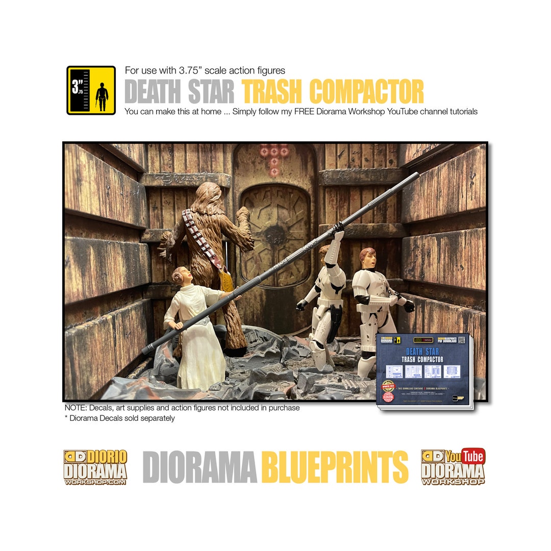 Star Wars Diorama Blueprints : Death Star Trash Compactor - Etsy