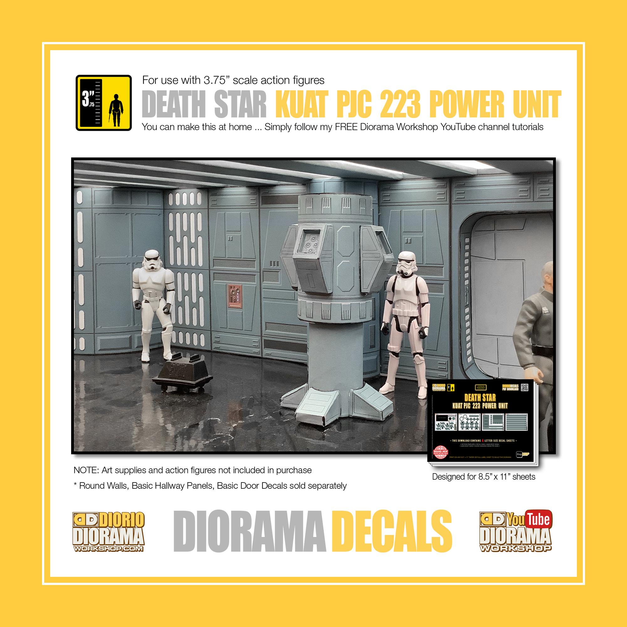 Star Wars Diorama Decals : Death Star Power Unit Accessory - Etsy