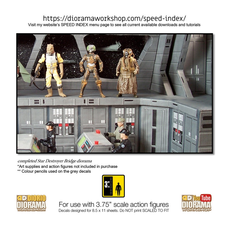 Star Wars Diorama Decals : Star Destroyer Bridge - Etsy