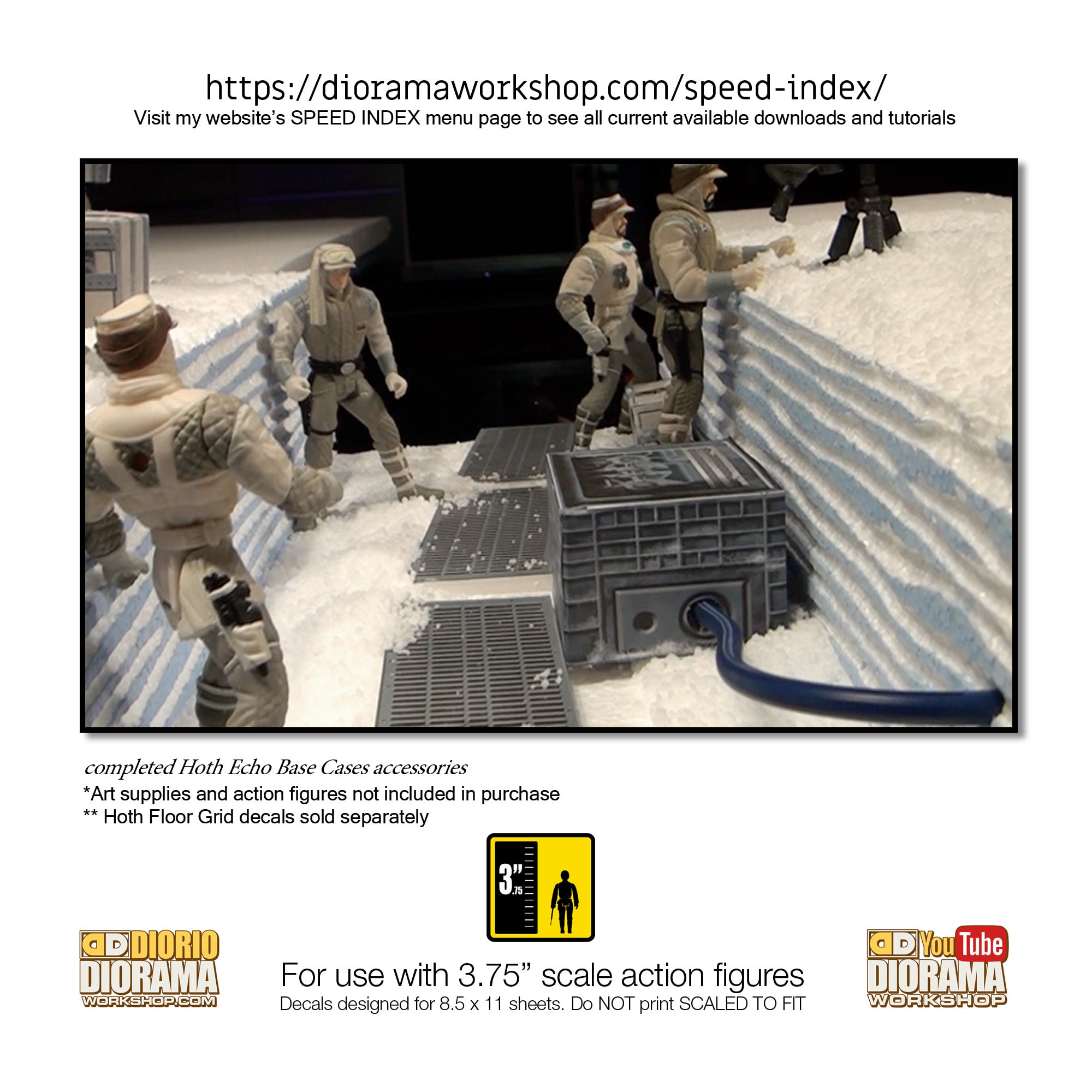 Star Wars Diorama Decals : Hoth Echo Base Rebel Cases and Generators - Etsy