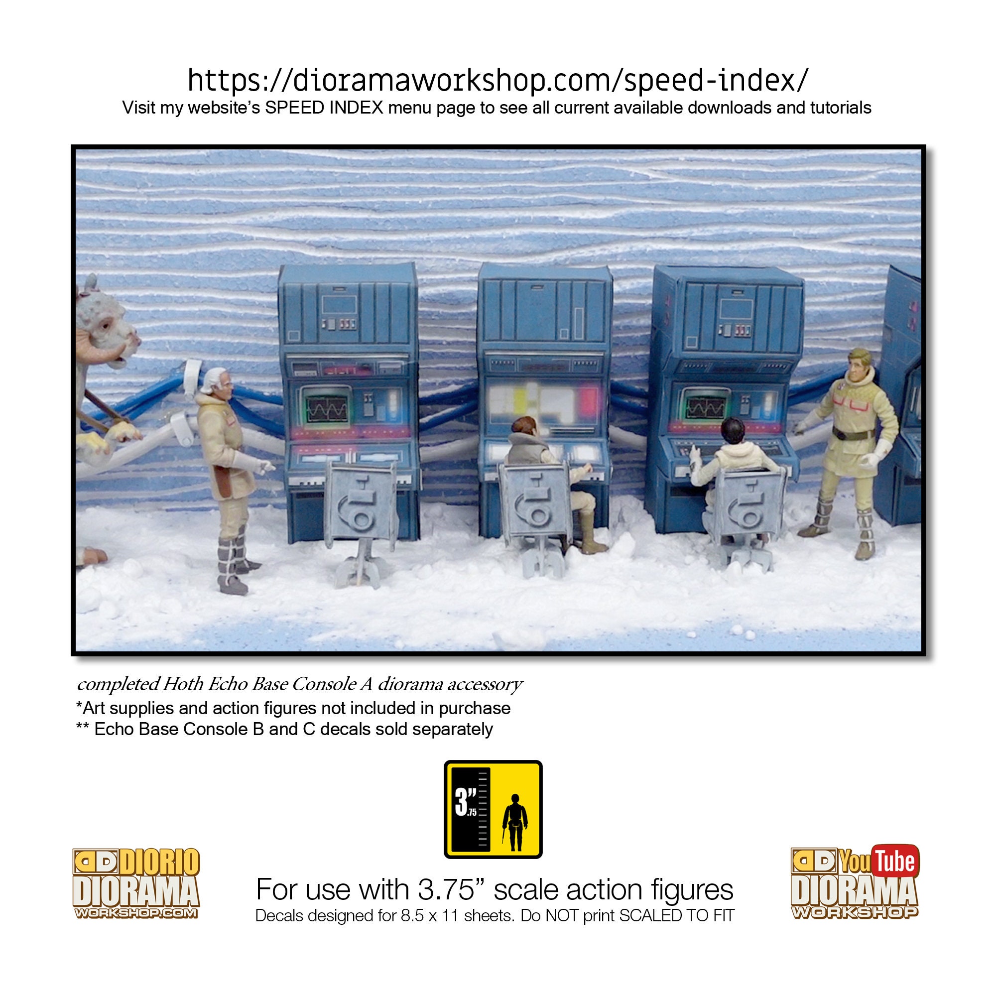 Star Wars Diorama Kit : Hoth Echo Base Console A - Etsy