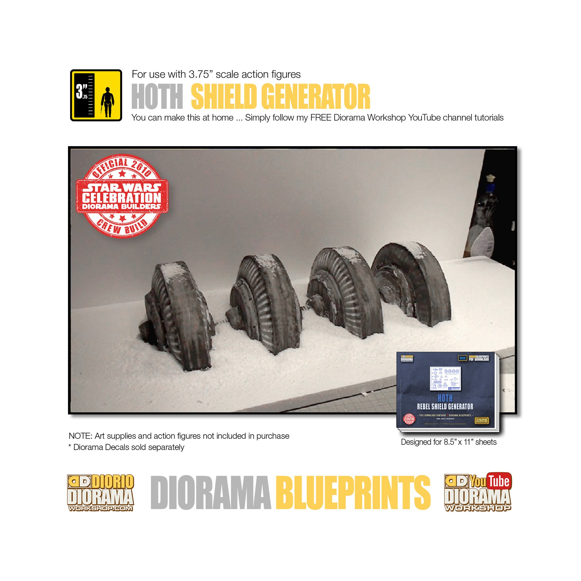 Star Wars Diorama Blueprints : Hoth Echo Base Shield Generator - Etsy