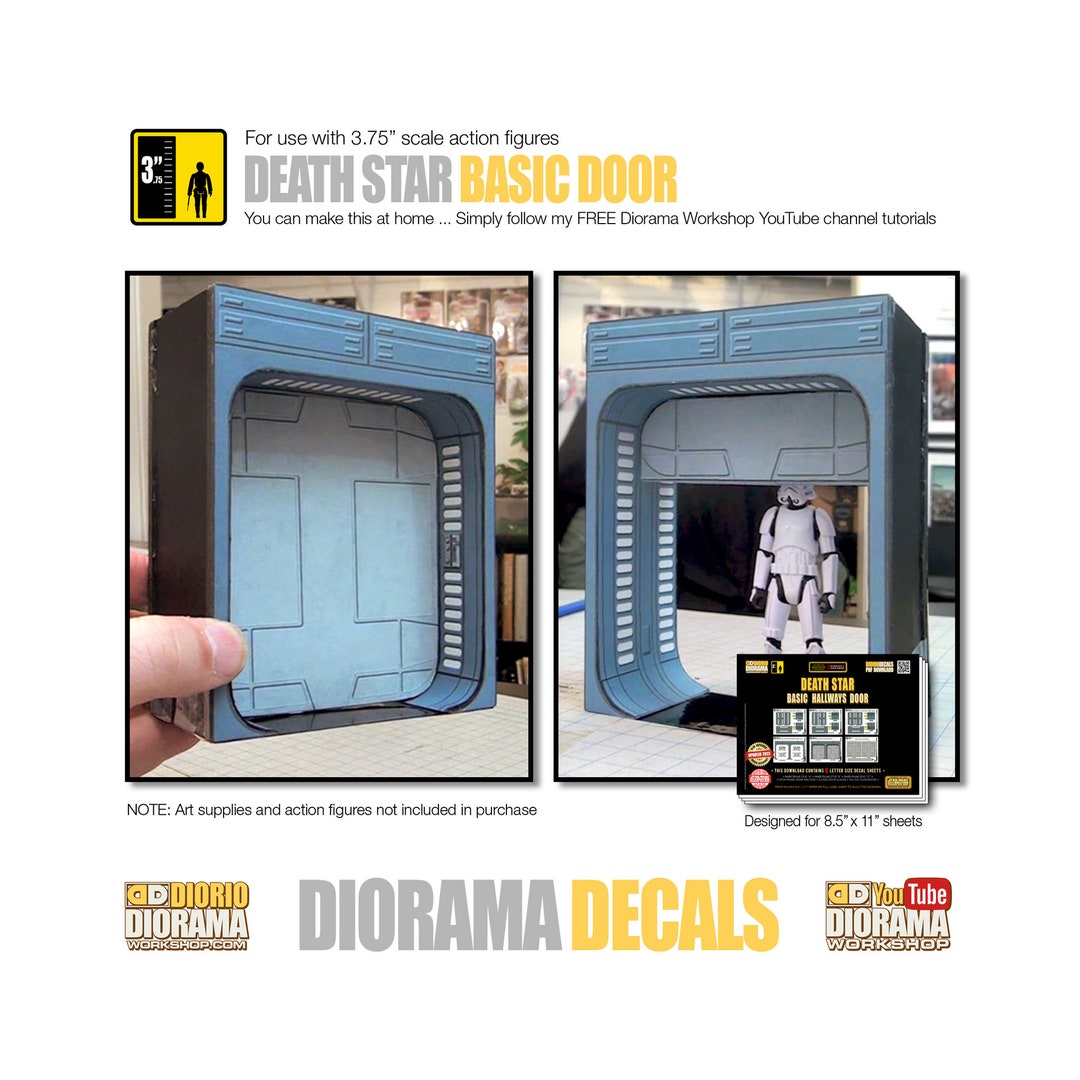 Star Wars Diorama Decals : Death Star Basic Door Accessory - Etsy