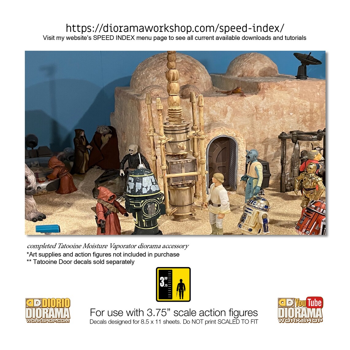 Star Wars Diorama Decals : Tatooine Moisture Vaporator - Etsy