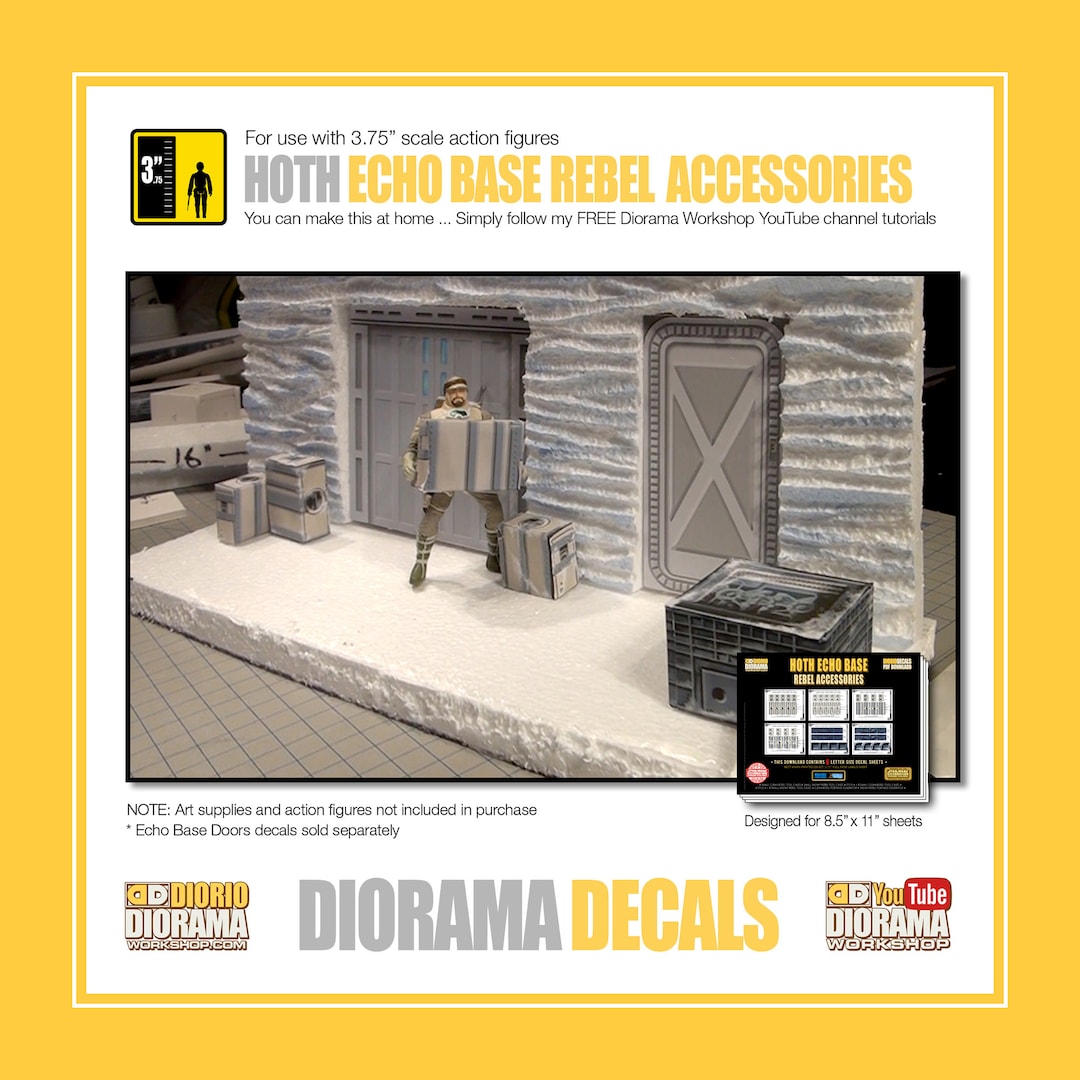 Star Wars Diorama Decals : Hoth Echo Base Rebel Cases and Generators - Etsy