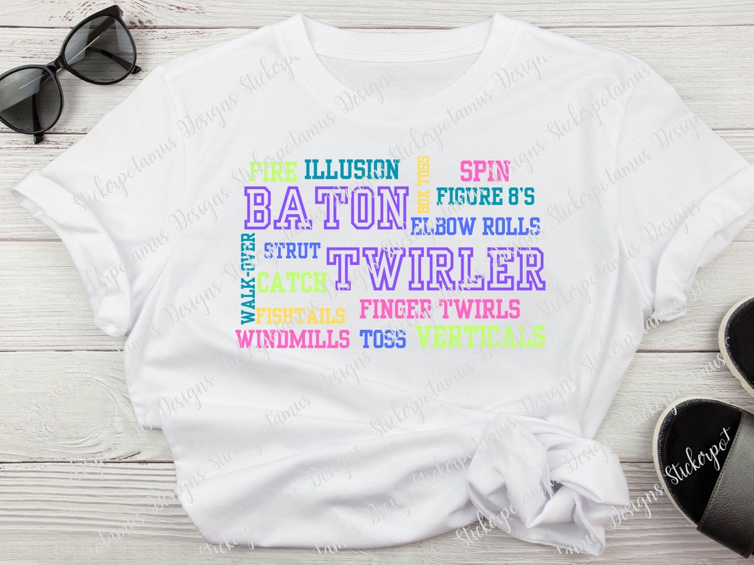 Baton Twirler T-shirt | Twirler Shirt | Majorette Shirt | Feature ...
