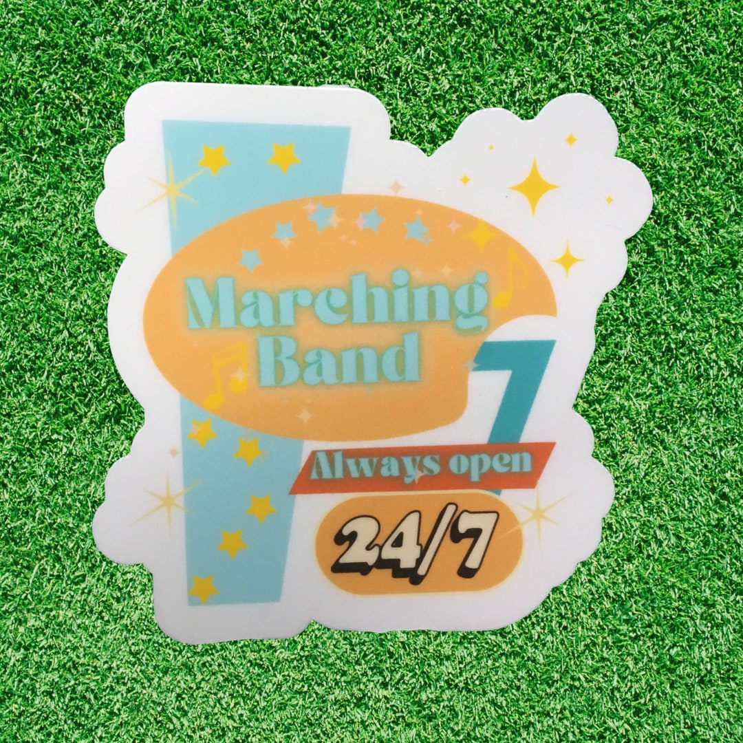 Marching Band Sticker Trumpet Sticker Retro Sticker Vintage - Etsy