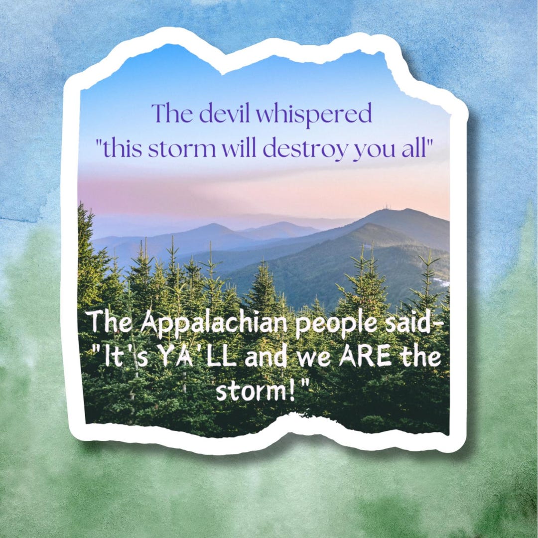 North Carolina Sticker, Wnc Strong, Appalachian Strong, Hurricane ...