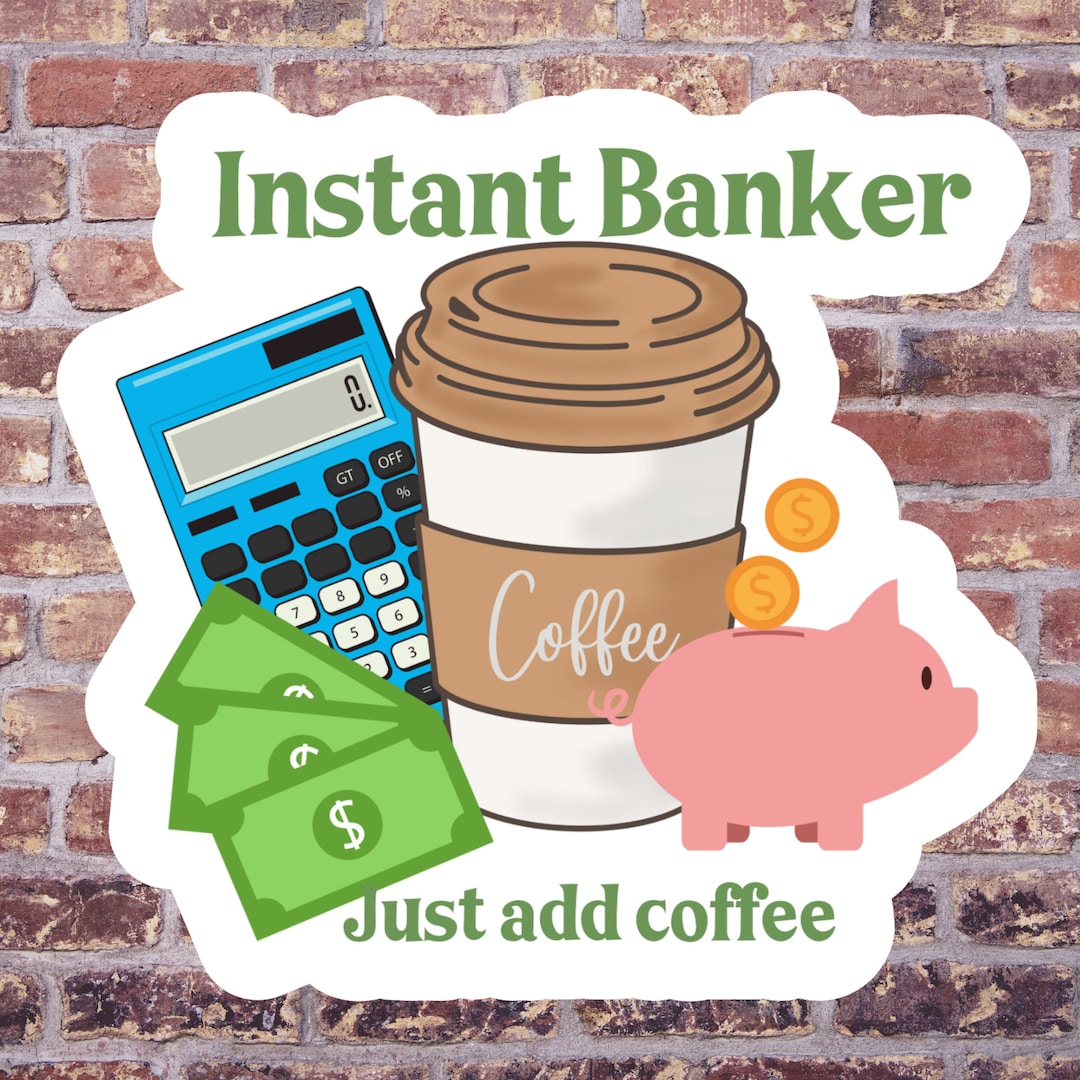 Banker Sticker | Laptop Sticker | Die Cut Sticker | Planner Sticker ...