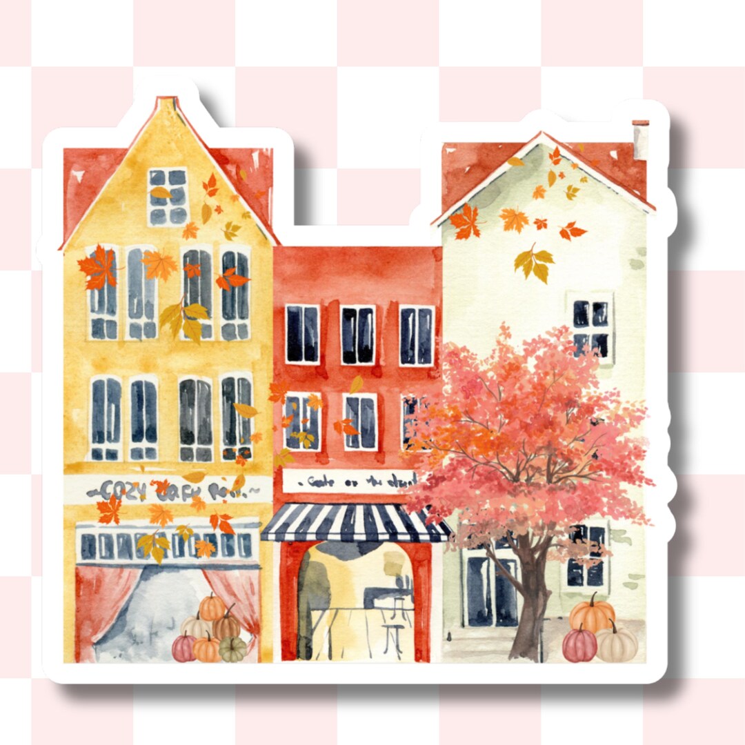 Fall Aesthetic Sticker, Autumn Sticker, Laptop Sticker, Die Cut Sticker ...