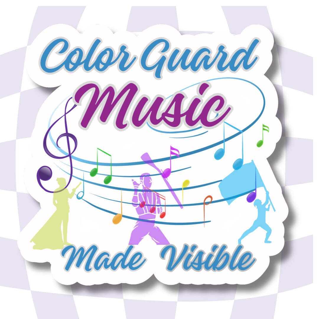 Color Guard Sticker, Marching Band Sticker, Band Humor Sticker, Water ...