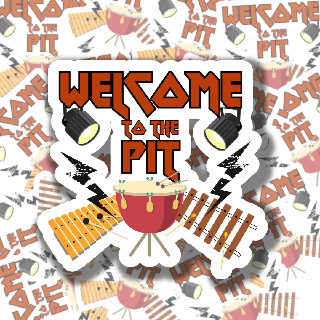 Percussion Sticker, Marching Band Sticker, Pit Percussion Sticker ...