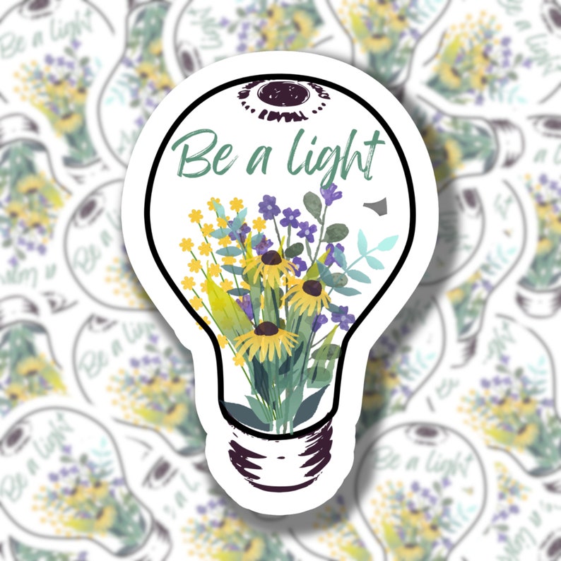Christian Sticker Be the Light Sticker Inspirational - Etsy