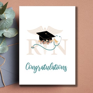 Nursing School Graduation Card, RN Card, Graduation for Nurse Card ...