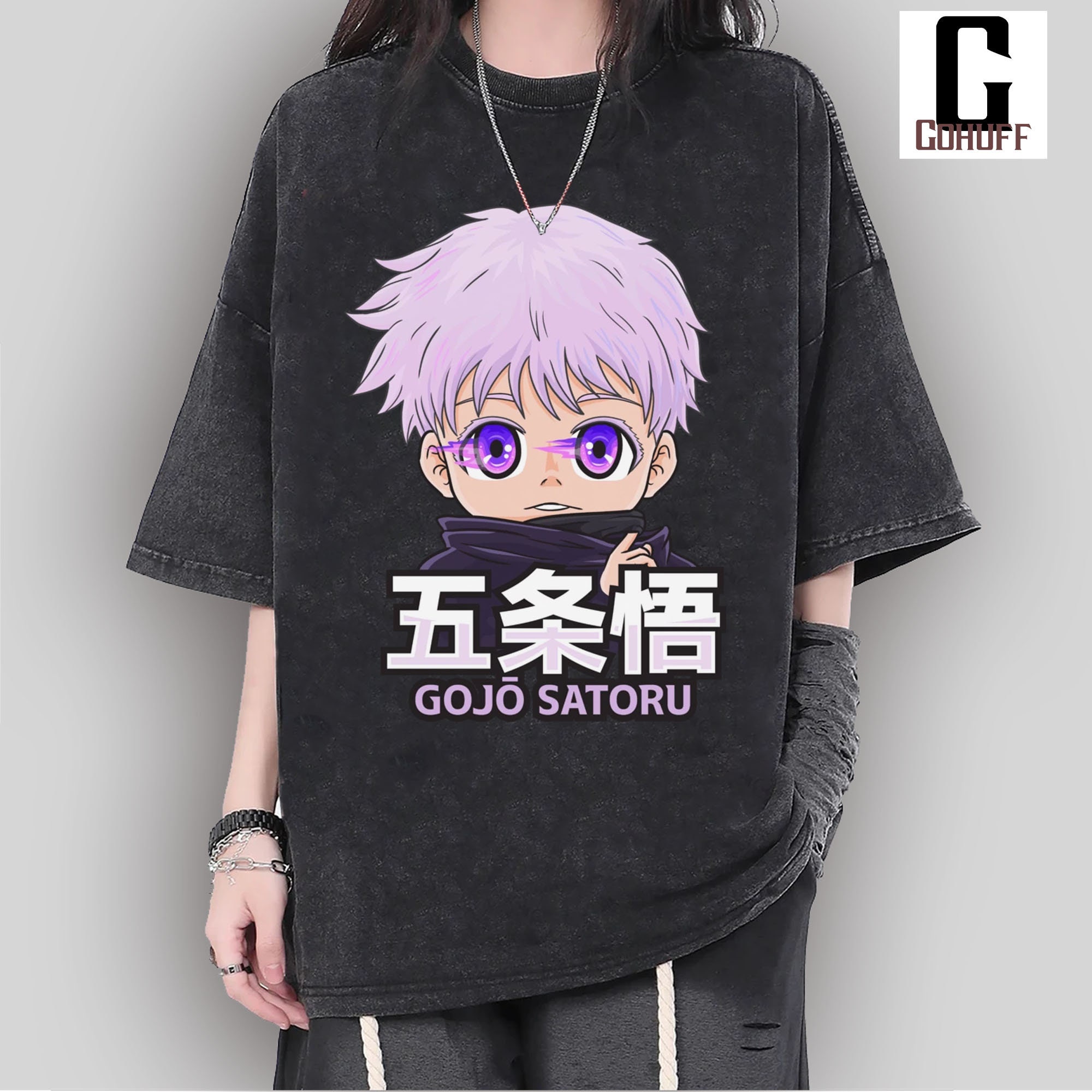 Satoru Gojo Chibi Kanji Anime Japanese Shirt Anime Lover - Etsy Australia