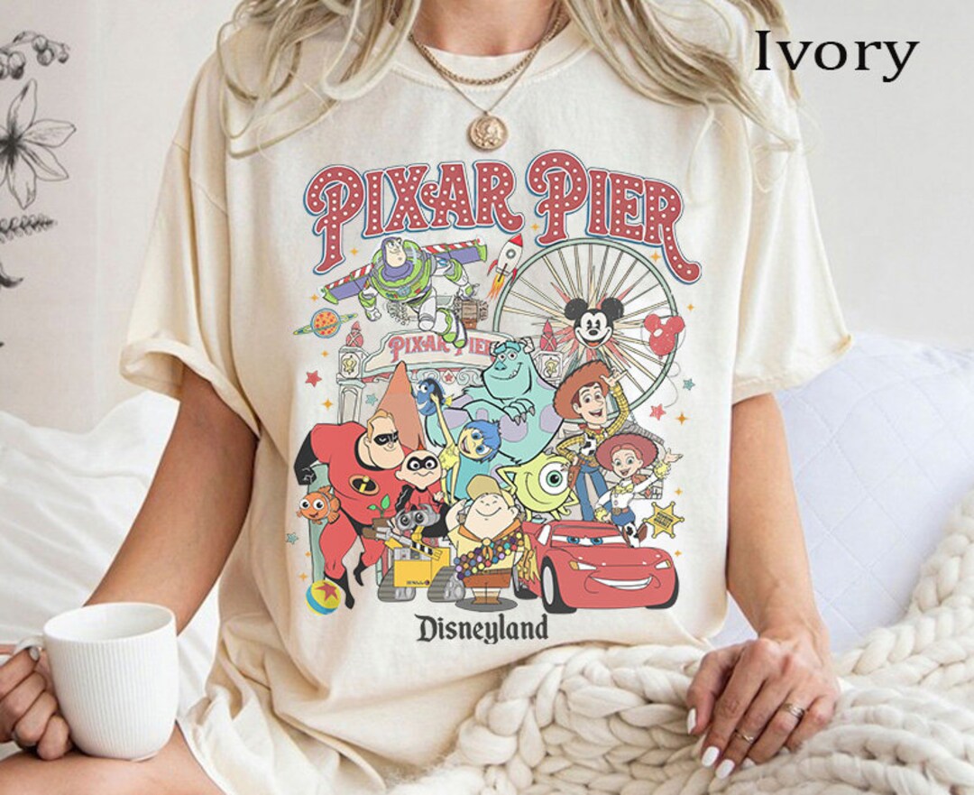 Retro Disney Pixar Pier Shirt, Pixar Fest 2024 Shirt, Disney Pixar ...