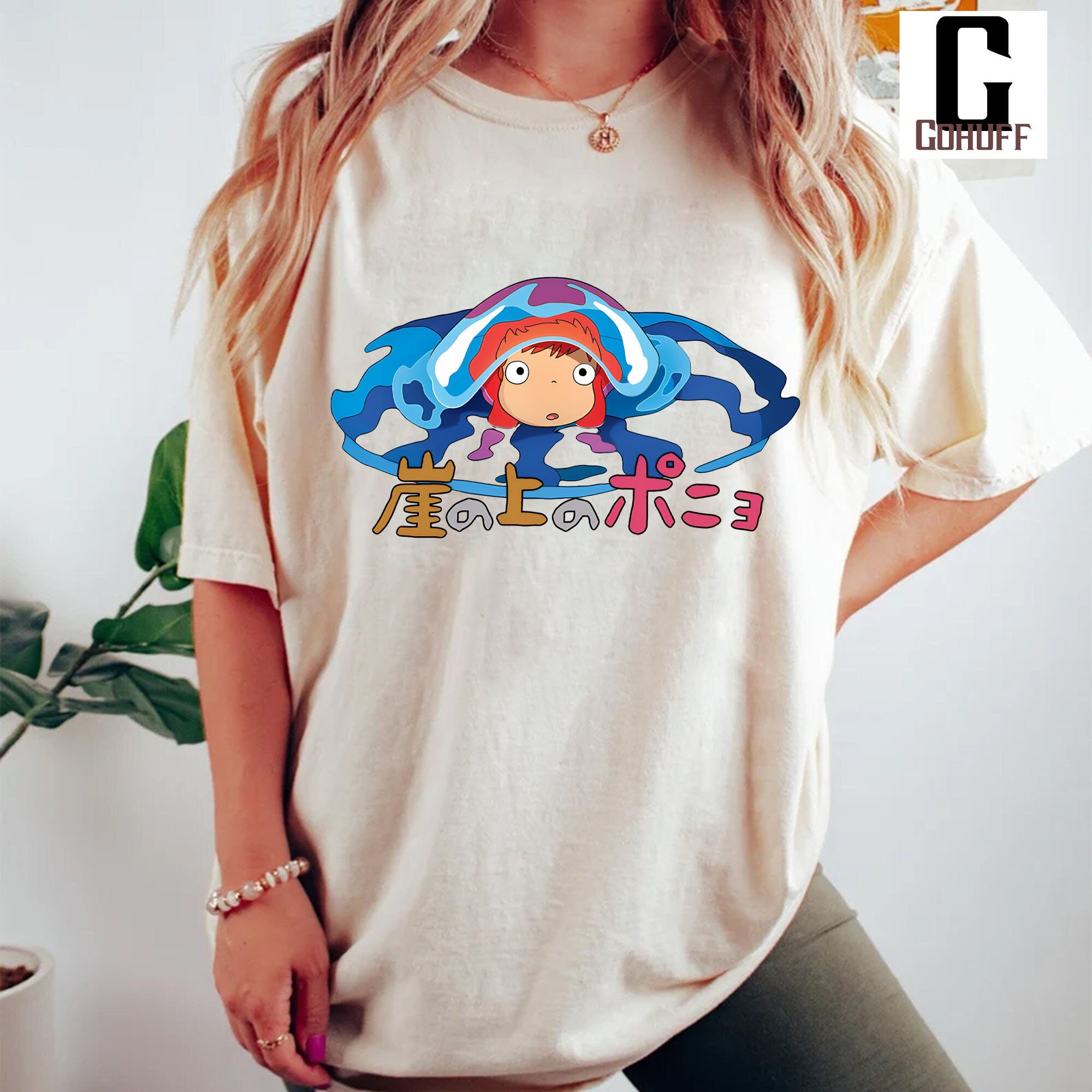 Vintage Anime Goldfish Ponyo Shirt Ponyo and Sosuke Shirt - Etsy