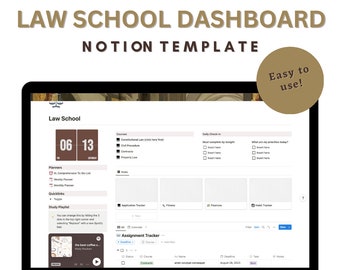 Notion Law School Template - Etsy