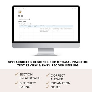 LSAT Study Tracker Notion Template UPDATED, Student LSAT Planner ...