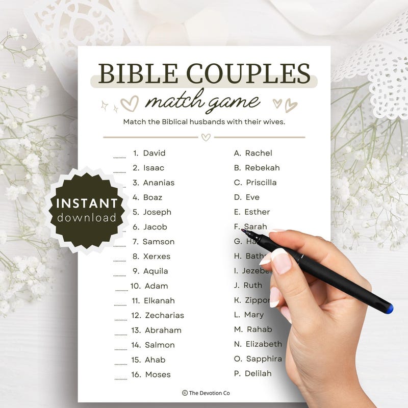 Bible Couple Matching - Etsy