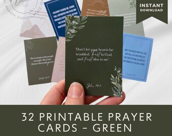 Printable Bible Verse Cards, Digital Download, Scripture Cards, Bible ...