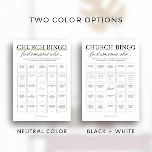 Printable Church Game Bingo Christian Icebreaker Card Find Someone Who ...